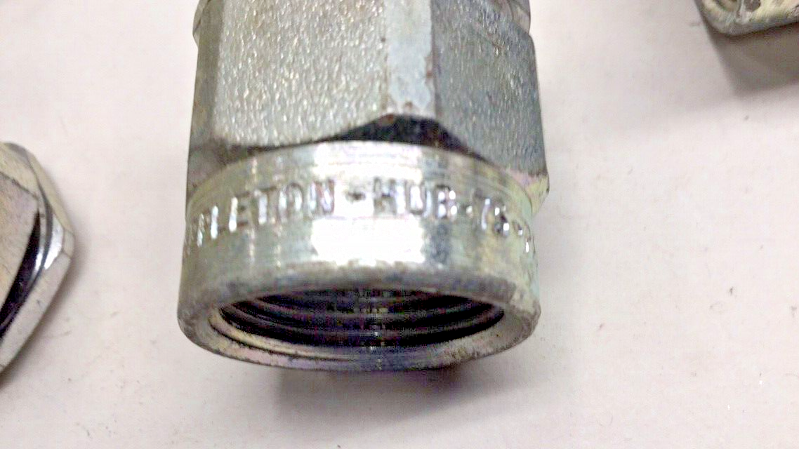 Appleton HUB-75 Used Conduit Hub 3/4" Connector Straight (Pack of 6) | eBay