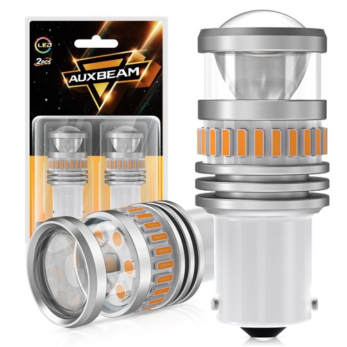 BAU15S 7507 LED Turn Signal Light Bulbs 3500K Amber Canbus for Audi A4 ...