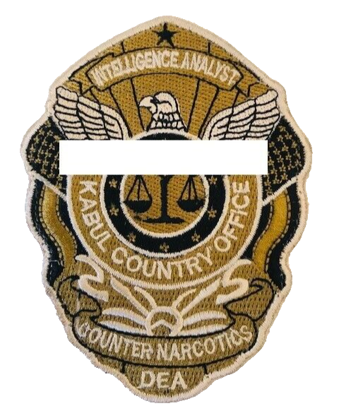 DEA Counter Narcotics Intelligence Analyst vel©®⚙ Patch Afghanistan ...