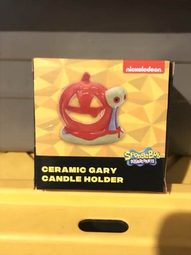 Spongebob Squarepants Gary Pumpkin Ceramic Candle Holder Culturefly ...