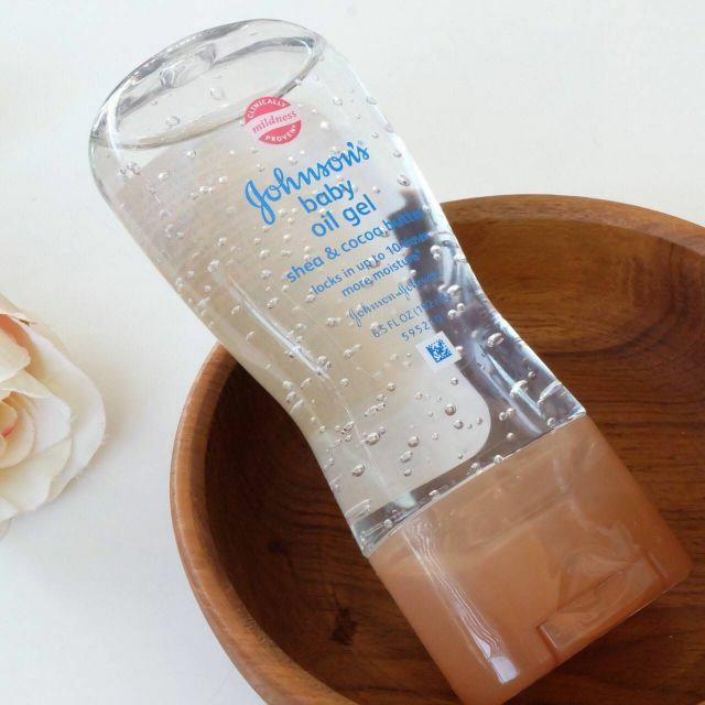 Johnson's Baby Oil Gel Shea Cocoa Butter 10 times Moisture Gentle Mild ...