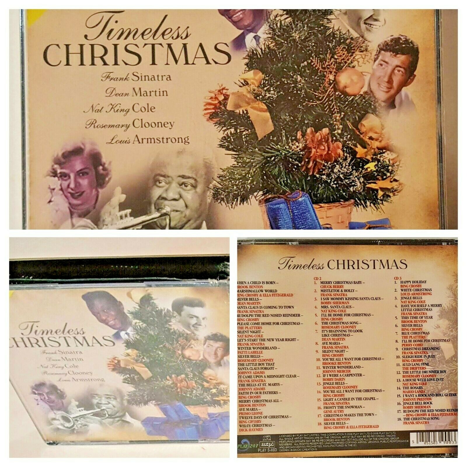 Christmas Timeless 3 CDs, 2008 Sinatra, Martin, Cole, Clooney ...