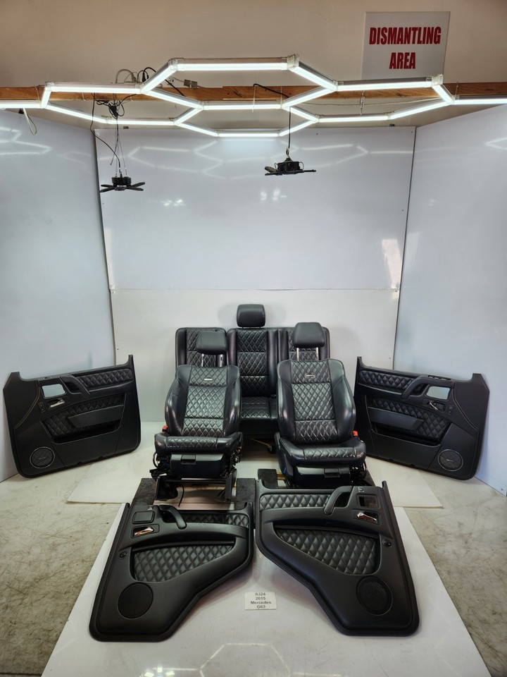 13-18 OEM Mercedes W463 G63 AMG Front Rear Seats Door Panels Interior ...