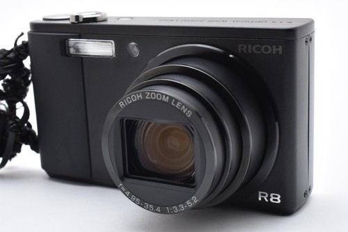 Ricoh R8 10 Million Pixels Ccd Compact Digital Camera Black Strap ...