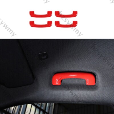 Fit For Dodge Charger 2015-2021 Bright Red Roof Sunroof Handle Cover ...