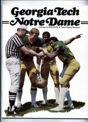 Notre Dame v Georgia Tech vtg 1979 Football Program - Rusty Lisch Vegas ...