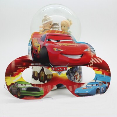 8 Cars Lightning McQueen Masks Birthday Dress-up Party Game Supplies ...
