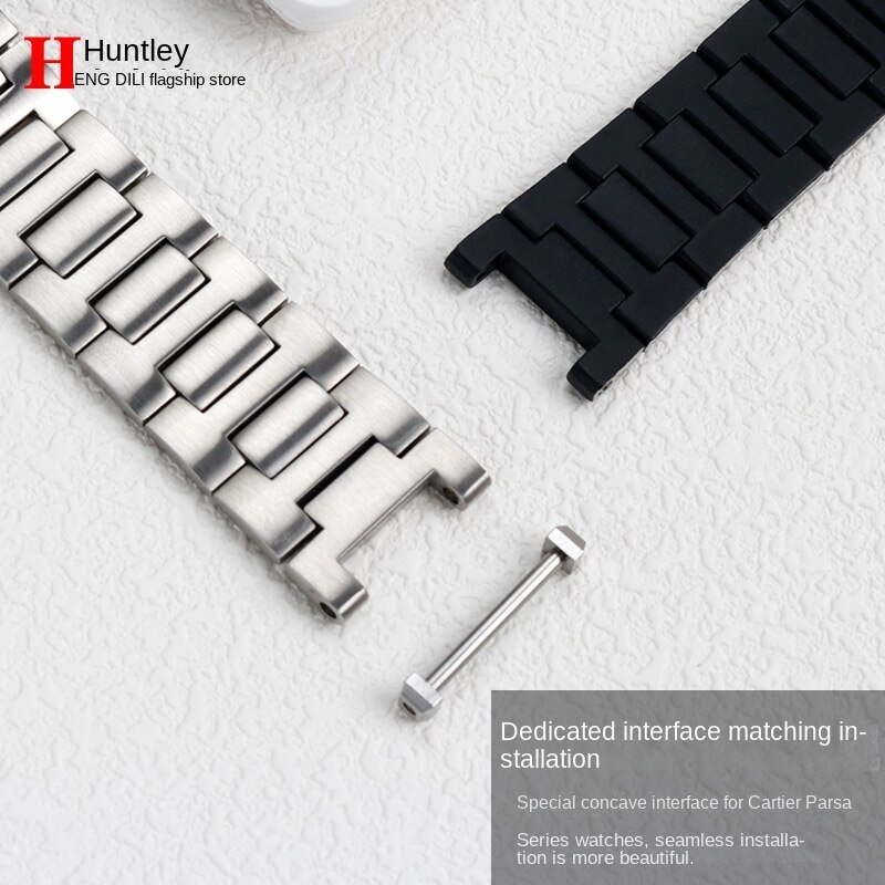 18 20 22mm Stainless Steel Watchband Strap For Cartier PASHA Series ...