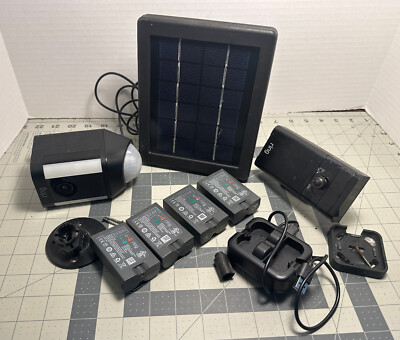 Ring Camera Bundle / Lot - Solar Panel, 4 x Batteries, Spotlight Camera ...