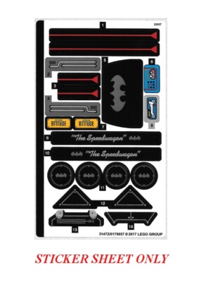 LEGO 70905 - The LEGO Batman Movie - The Batmobile - STICKER SHEET | eBay