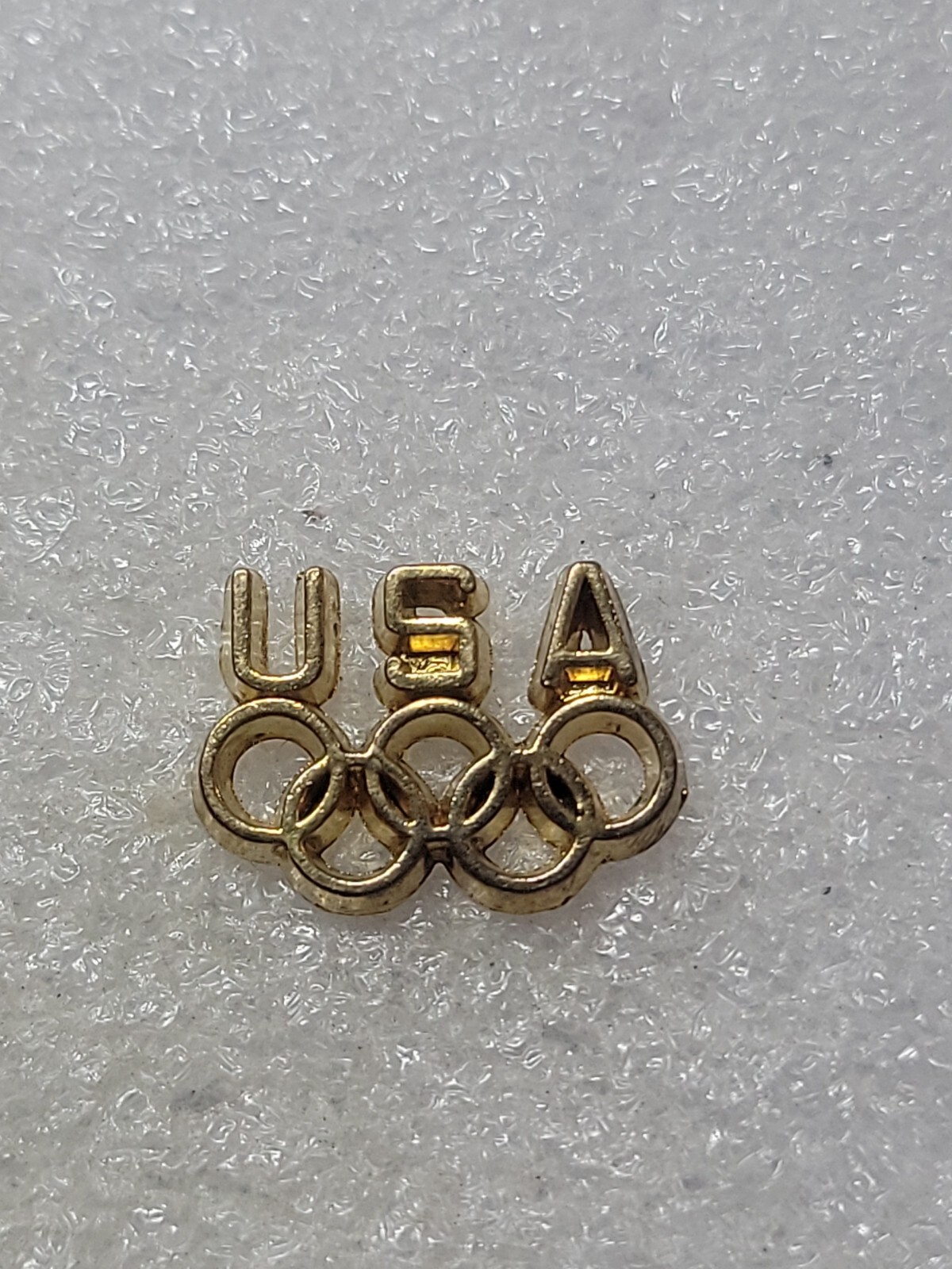 Vintage 90s Team USA Olympic Gold Toned Colored Olympic Rings Pin ...