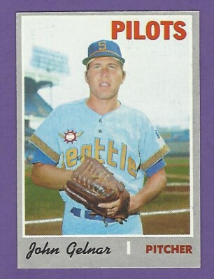 1970 Topps - #393 John Gelnar - Seattle Pilots - ExMt+ | eBay