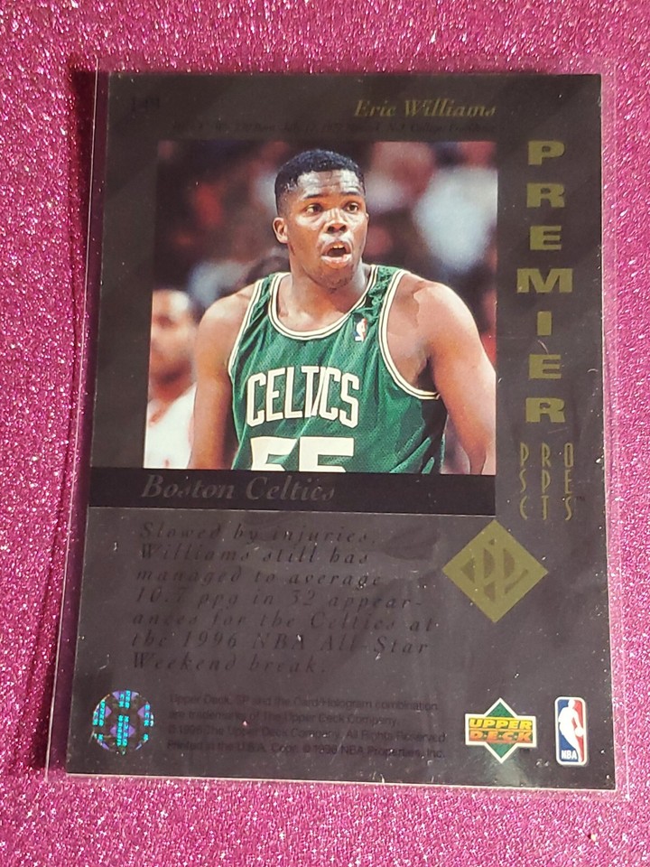 1995-96 Upper Deck SP Premier Prospects Eric Williams RC #149 Boston ...