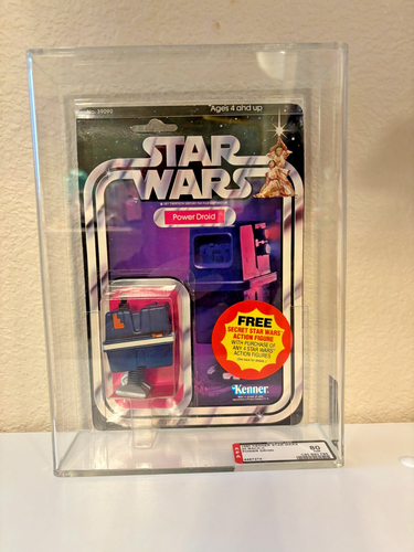 Vintage 1979 Star Wars Kenner Power Droid Figure 21 back MOC Graded AFA ...