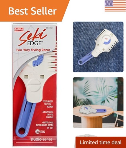 Luxury Haircutting Styling Razor Comb with Double Edge Blade & Safety ...