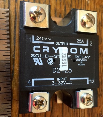 CRYDOM D2425 240V at 25A Output 3-32V Input SSR Solid State Relay | eBay