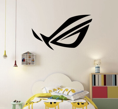 Asus Rog Republic of Gamers Strix Vinyl Wall Sticker Logo Decals Gamer ...