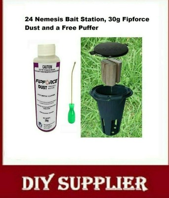 24 NEMESIS bait station Fipforce dust powder free gift PUFFER and Key ...