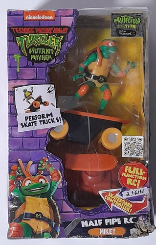 Teenage Mutant Ninja Turtles Mayhem Mikey Half Pipe RC Skateboard ...