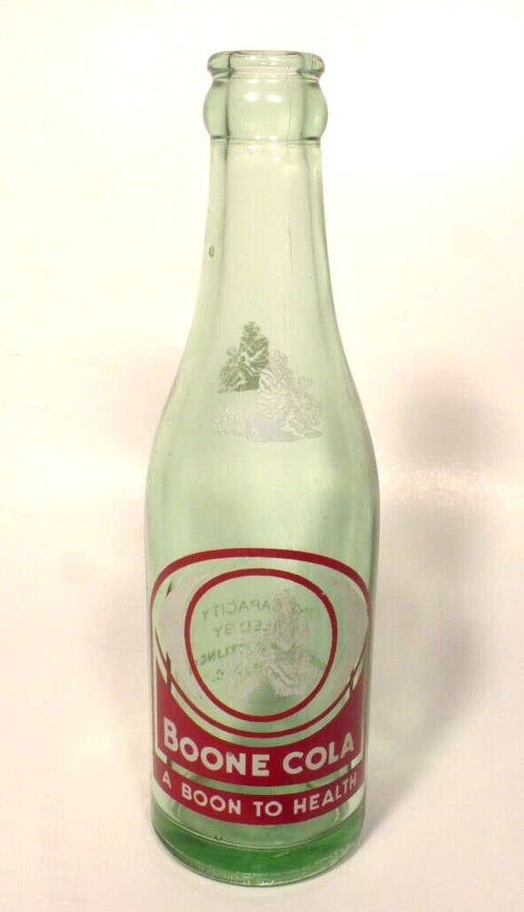 vintage ACL Soda Bottle: green DANIEL BOONE COLA of SPENCER, N.C. - 7 ...