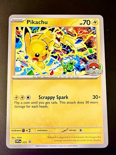 Pikachu Prom 2025 World Championships SVPEN 225 Pokemon Misprint Ink ...