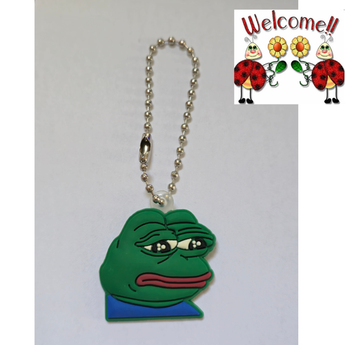 FROG MEME FROG CHARACTER LUNCH BAG TAG KEYCHAIN PURSE WALLET 147W ...