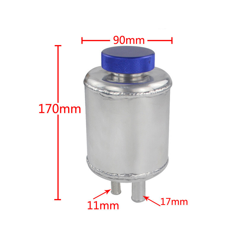 Universal Aluminum Racing Power Steering Fluid Reservoir Tank w ...