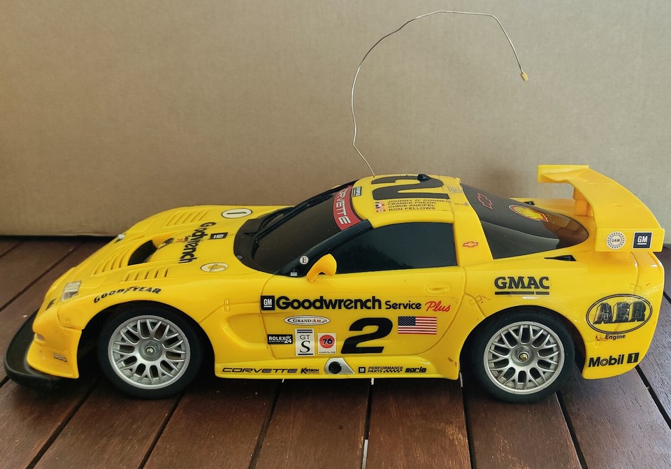 Radio Shack RC Corvette C5-R Yellow Track Car | eBay