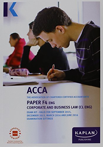 F4 Corporate and Business Law (UK) - Exam Kit Paperback / softback Book ...