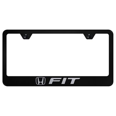 Honda Fit Laser Etched Logo Stainless Steel License Plate Frame | eBay