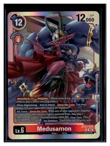 Digimon TCG World Convergence Medusamon BT21-029 SR | eBay