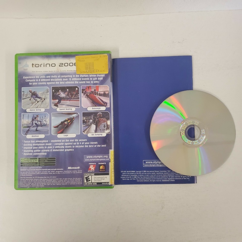 Torino 2006 Microsoft Xbox Original Complete Olympics 2K Sports ...