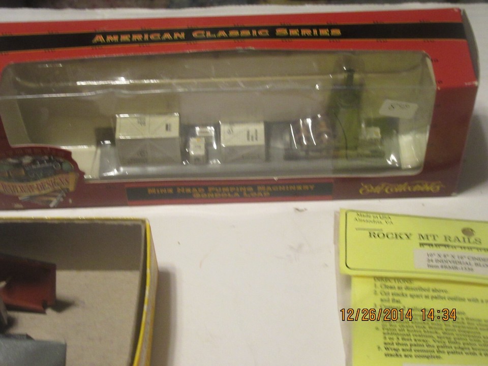 A collection of HO scale rolling stock loads. Chooch enterprises, Ertl ...