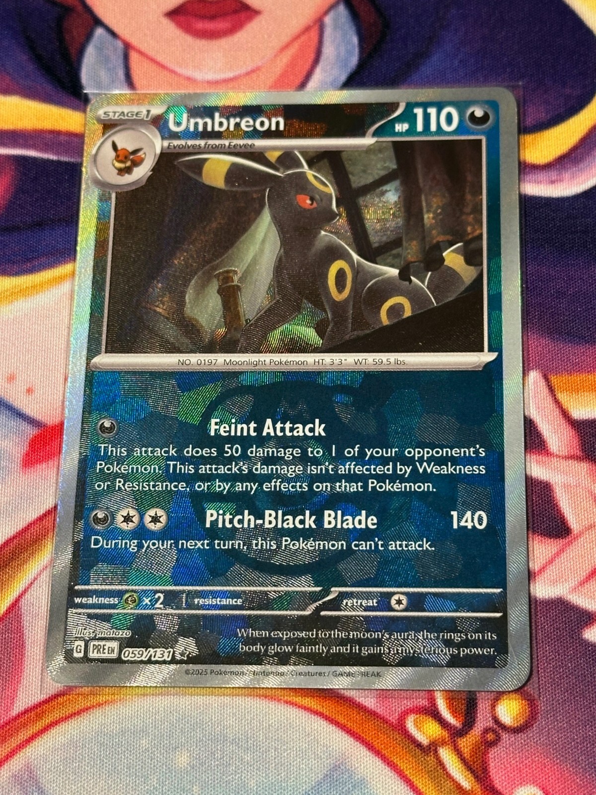 Umbreon (Master Ball Pattern) 059/131 SV: Prismatic Evolutions Holo | eBay