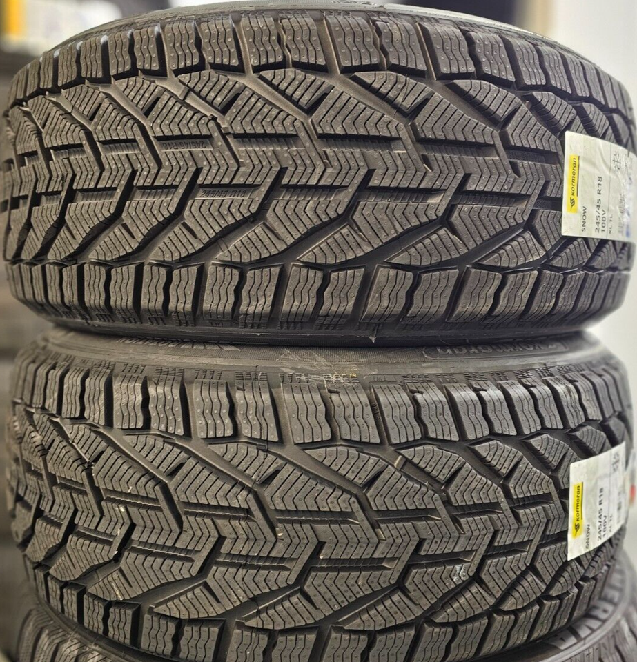 2X KORMORAN WINTER BY MICHELIN 245/45 R18 XL SNOW/ICE TYRES 245 45 18 ...