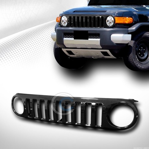 For 07-14 Toyota FJ Cruiser Glossy Black Vertical Front Hood Bumper ...