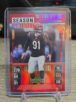 2024 Contenders Trey Hendrickson Red Zone Ticket FOTL #/49 H | eBay