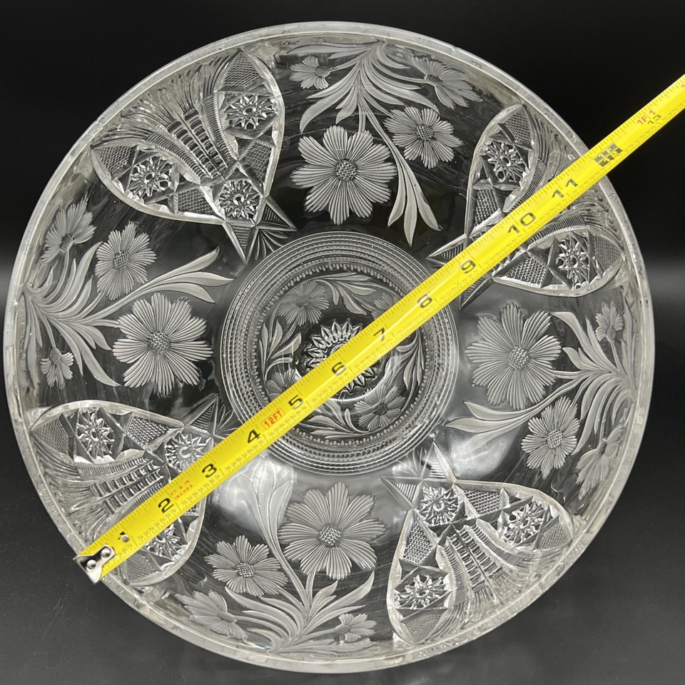 RARE Antique Cambridge Glass #2760 Daisy Pattern 22" Electric Lamp ...