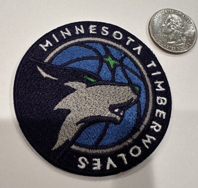 MINNESOTA TIMBERWOLVES VINTAGE STYLE EMBROIDERED IRON ON PATCH. 2.5”x 2 ...
