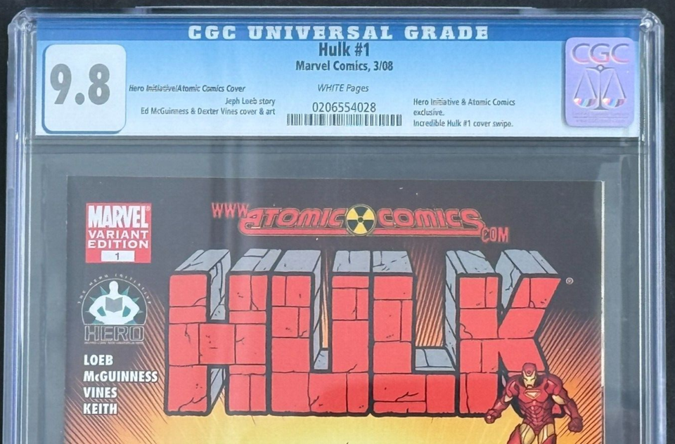 Hero Initiative Atomic Comics Hulk #1 - CGC 9.8 - 1st Red Hulk /5000 | eBay