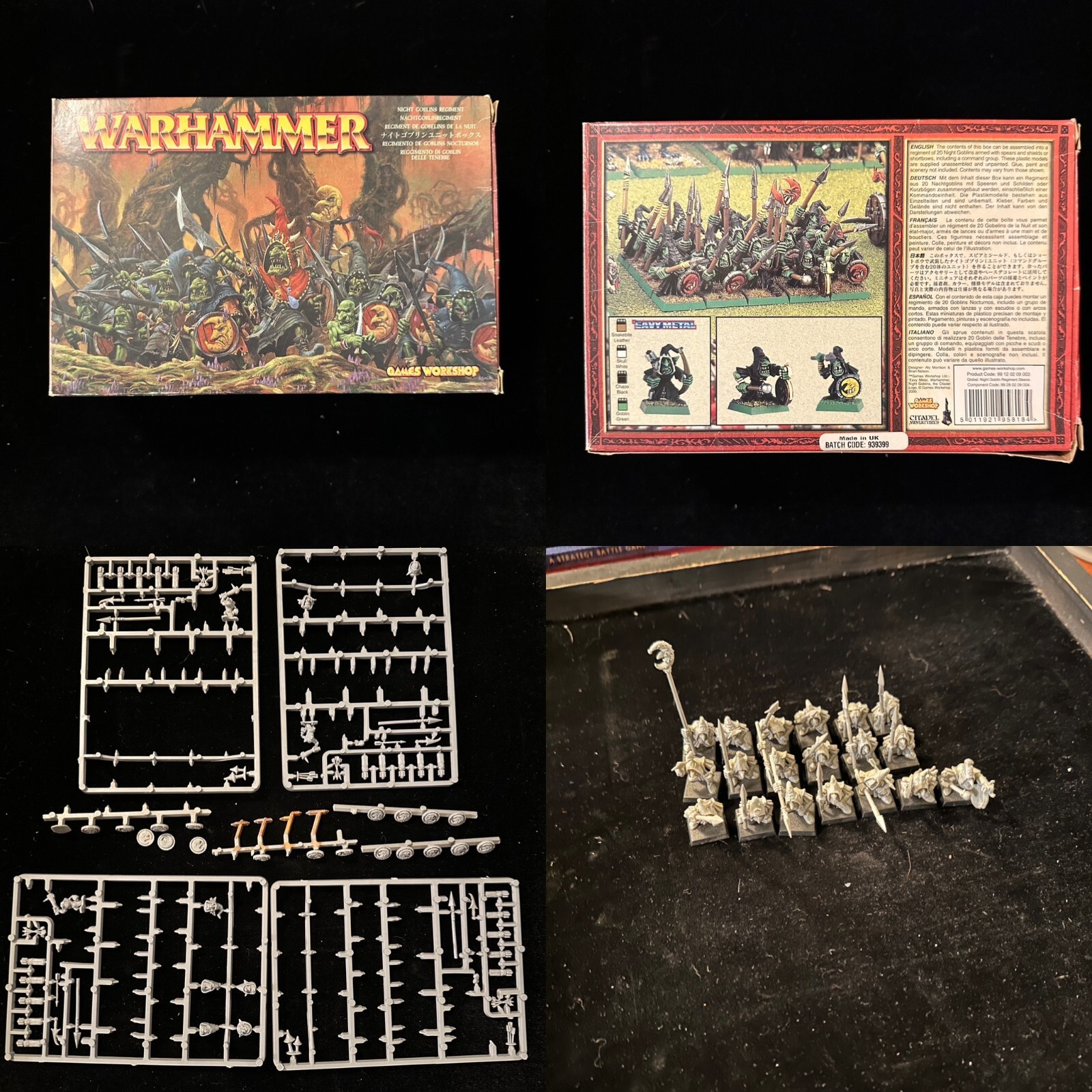 Games Workshop Warhammer Night Goblin Regiment Lot WFB Old World Orcs ...