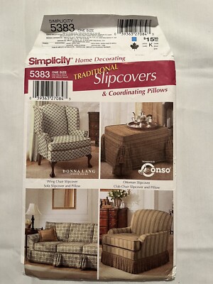 Simplicity - Slipcovers - 5383 | eBay
