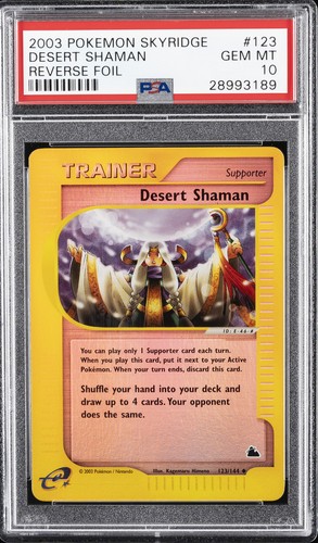 2003 POKEMON SKYRIDGE #123 DESERT SHAMAN-REVERSE FOIL PSA 10 | eBay
