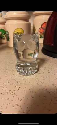 Spode Lead Crystal Owl Paperweight with Optical Illusion Eyes | eBay