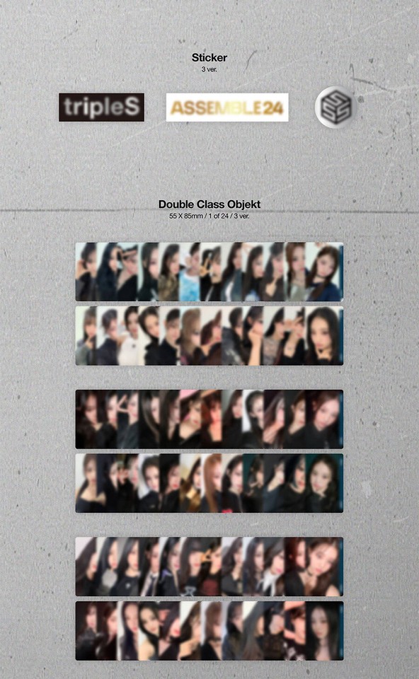 TRIPLES ASSEMBLE24 1st Album CD+Photo Book+Picture+Objekt+3Sticker+2 ...