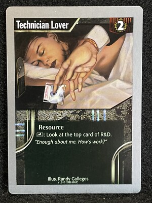 Netrunner 1996 WOTC Uncommon Resource - Technician Lover (FREE SHIPPING) | eBay