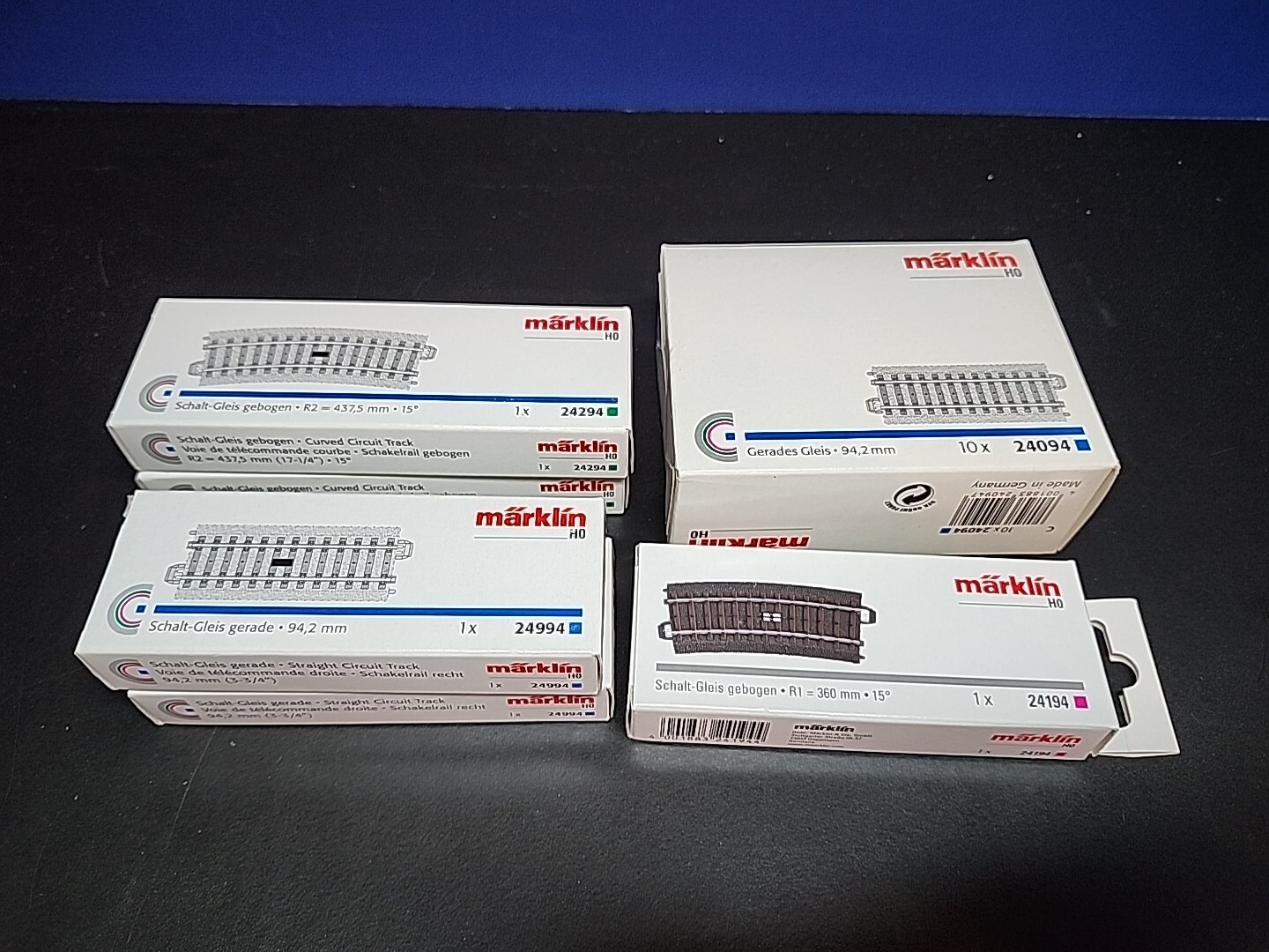 Marklin #24994 (2)- #24294 (2) - #24194 - #24094 (Pack of 10) - HO ...