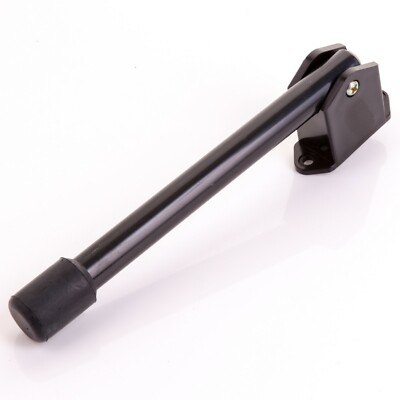 BLACK KICK DOWN SPRING LOADED DOOR STOP Drop Arm Doorstop Stay Wedge ...