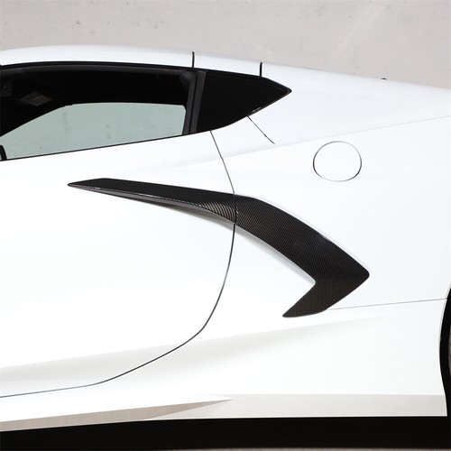 Carbon Fiber ABS Side Fender Vent Door Panel Cover For Chevrolet ...