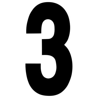 FACTORY EFFEX 939803 FX 2015 NUMBERS STANDARD 8" BLACK 3 | eBay